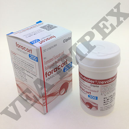 FORACORT ROTACAP 200 (Formoterol(6mcg)+Budesonide(200mcg) - VEA Impex