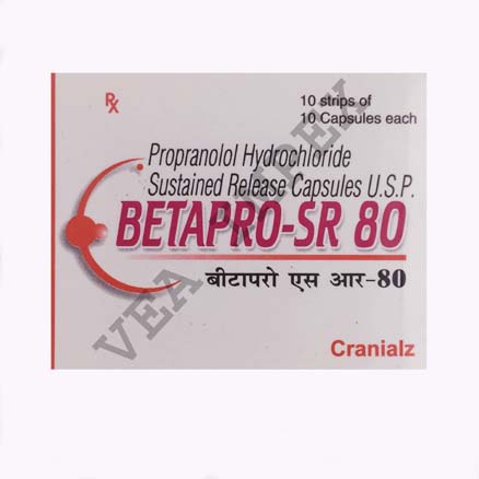 BETAPRO SR 80Mg CAPSULE (Propranolol hydrochloride sustained release ...