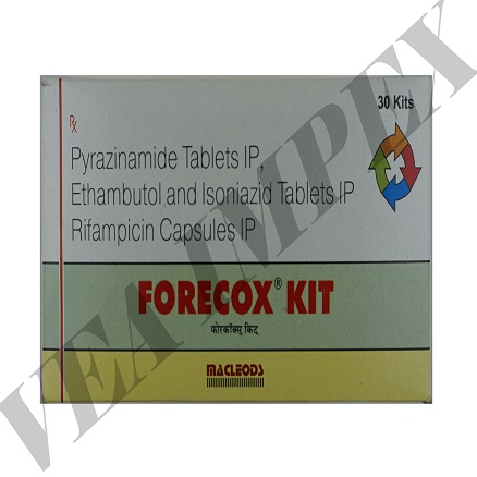FORECOX KIT (Isoniazid 150mg+Rifampicin 225mg+Ethambutol 400mg ...