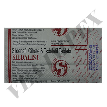 SILDALIST TABLETS(Sildenafil+Tadalafil) - VEA Impex