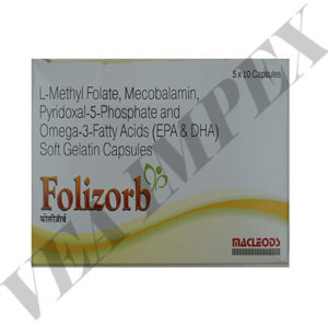 FOLIZORB SOFT GELATIN CAPSULE(L Methyl Folate Mecobalamin pyridoxal ...