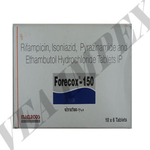 FORECOX 150 (Isoniazid 100mg+Rifampicin 150mg+Ethambutol 275mg ...